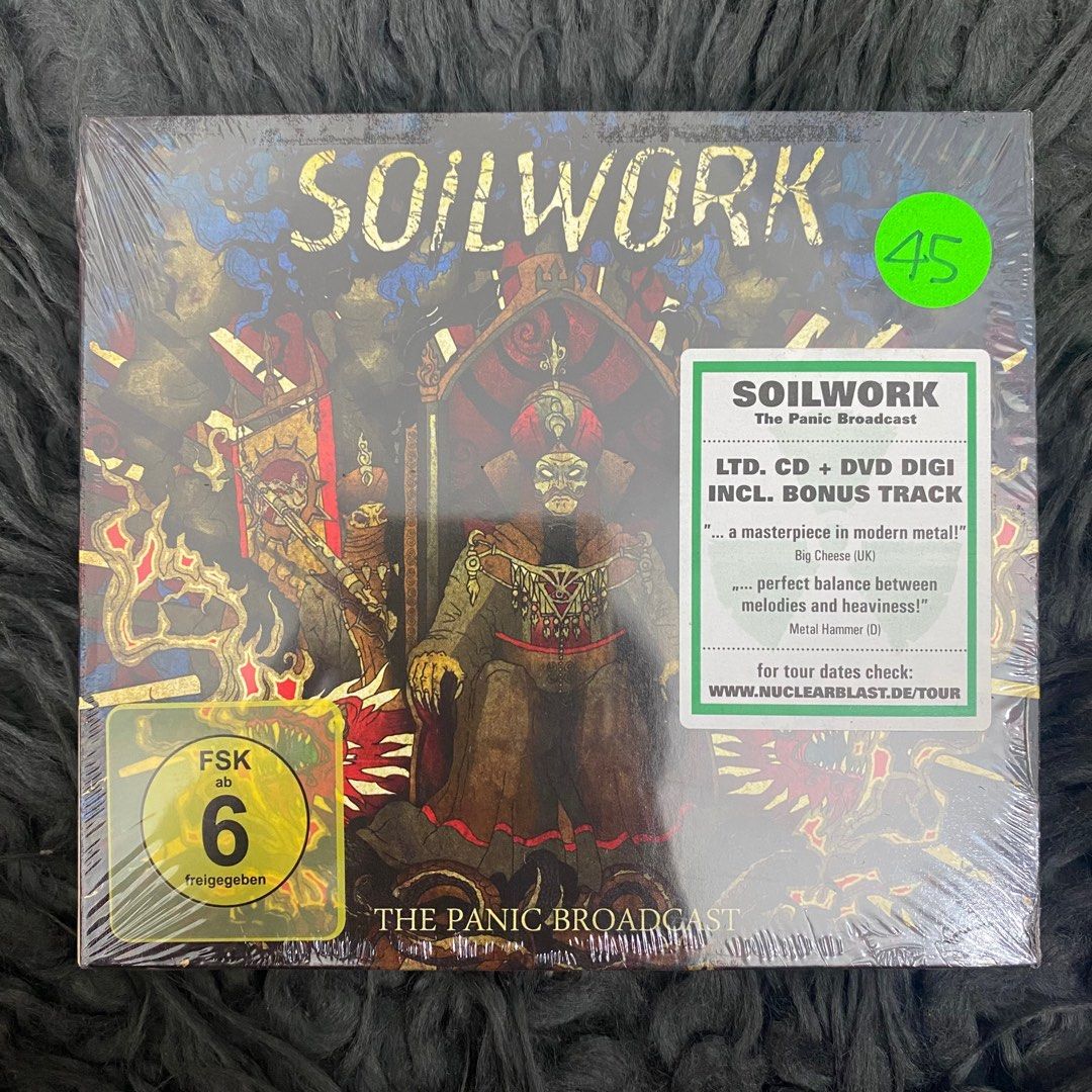 CD SOILWORK The panic broadcast cd+dvd digi pack, Hobbies & Toys, Music ...