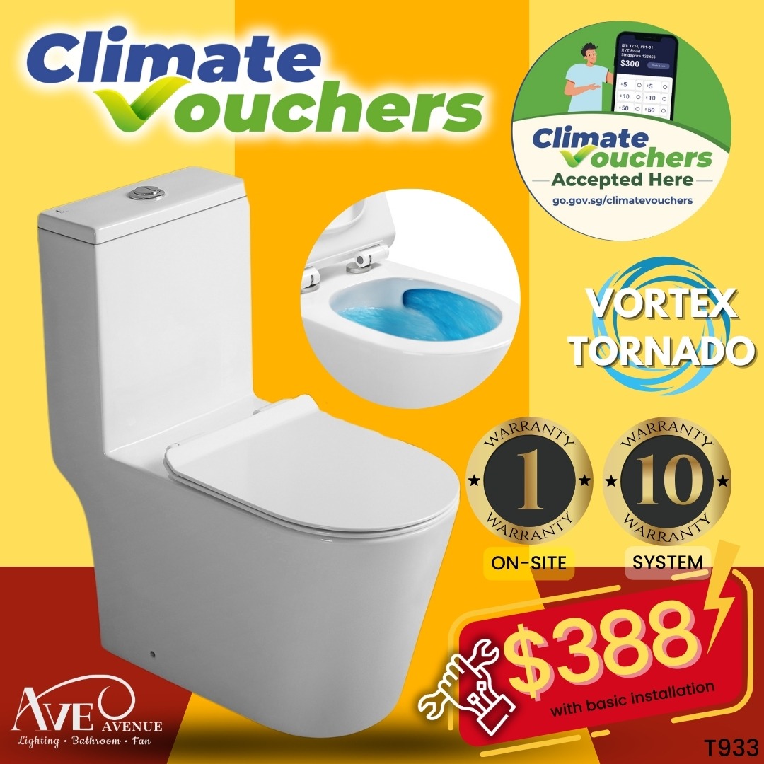 [Climate Voucher] EACO T933 Water Closet / Toilet Bowl with Basic ...
