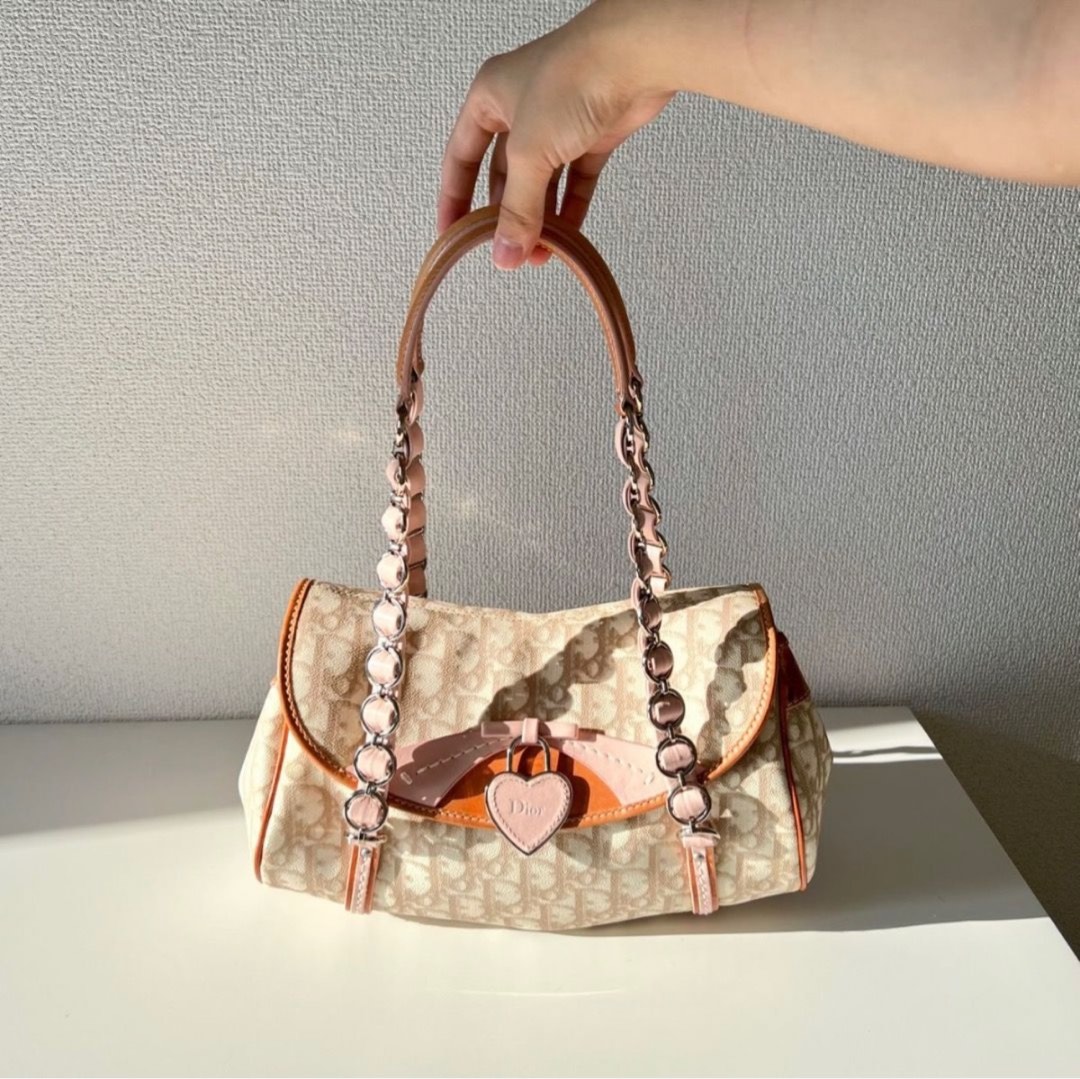 Dior Romantique Trotter Shoulder Bag Rare Vintage Bag, Luxury, Bags ...