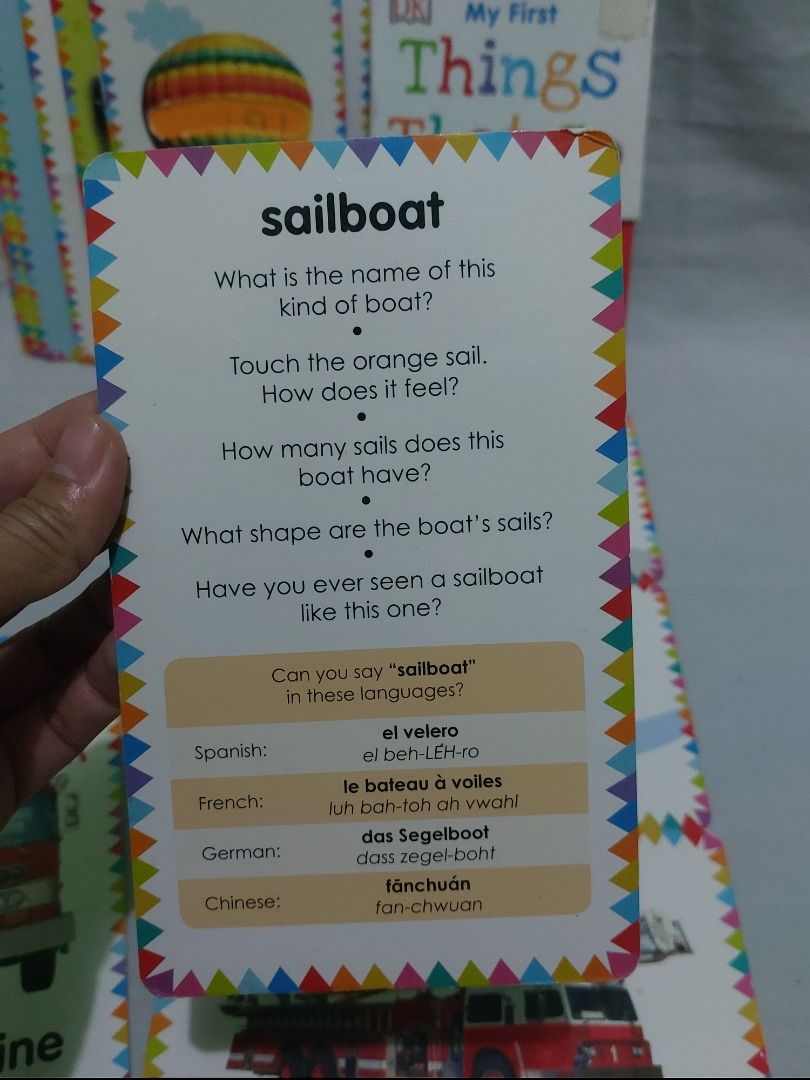 DK My First Things That Go Touch and Feel Picture Cards, Hobbies & Toys ...