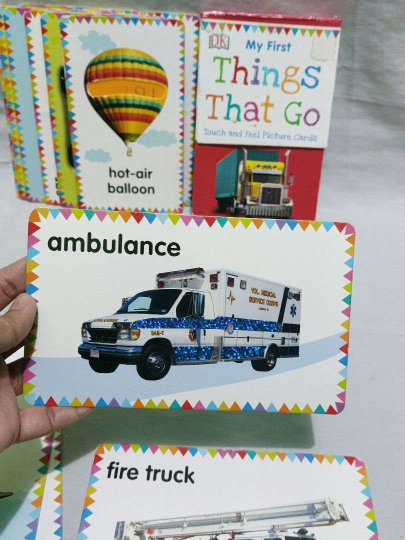 DK My First Things That Go Touch and Feel Picture Cards, Hobbies & Toys ...