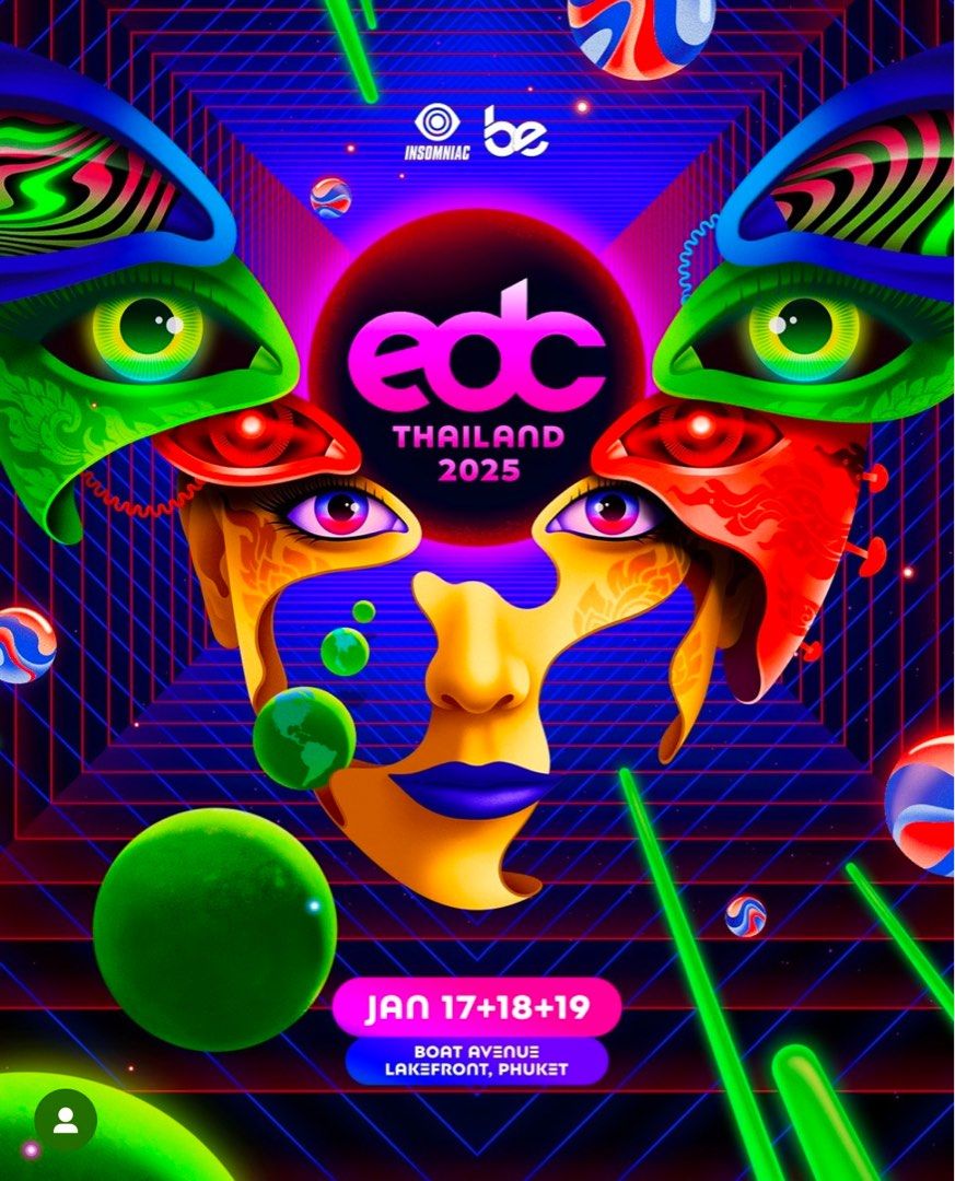 EDC Thailand 2025 GA Ticket, Tickets & Vouchers, Event Tickets on Carousell