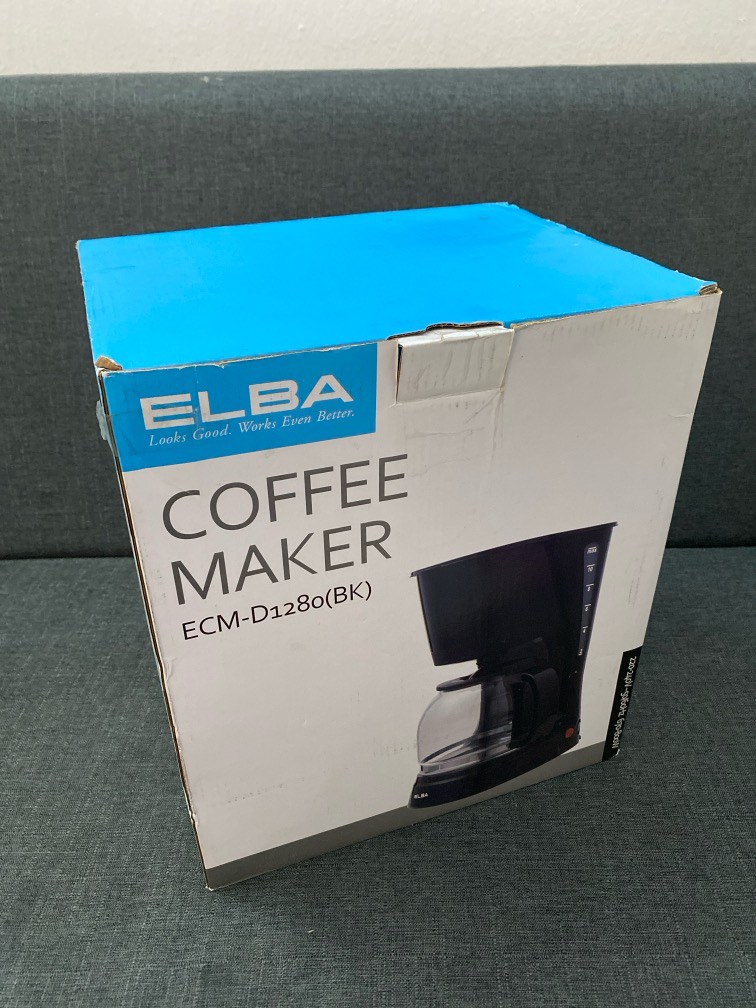 ELBA Coffee Maker ECM-D1280(BK), TV & Home Appliances, Kitchen ...