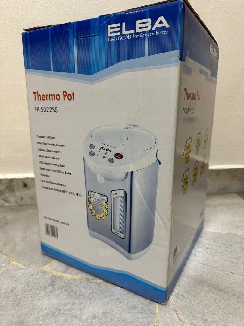 ELBA Thermo Pot 5.0L, TV & Home Appliances, Kitchen Appliances, Water ...