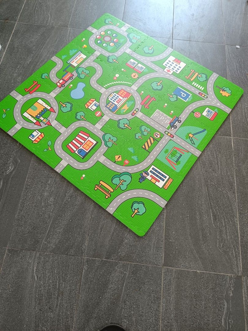 EVA foam Road Playmat, Babies & Kids, Infant Playtime on Carousell