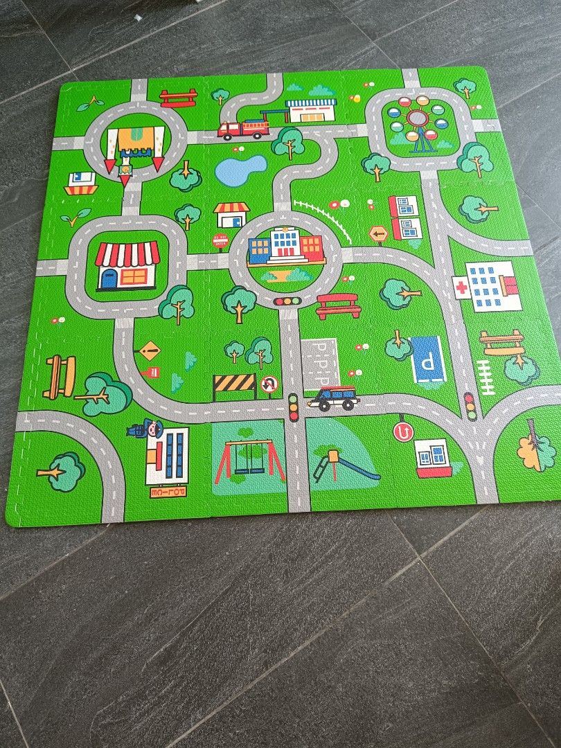 EVA foam Road Playmat, Babies & Kids, Infant Playtime on Carousell