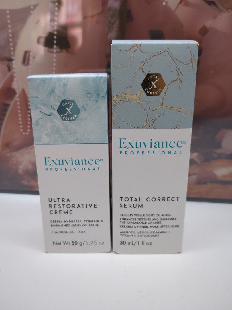 Exuviance Total Correct Serum + Ultra Restorative Creme, 美容＆個人護理, 健康及美容 ...