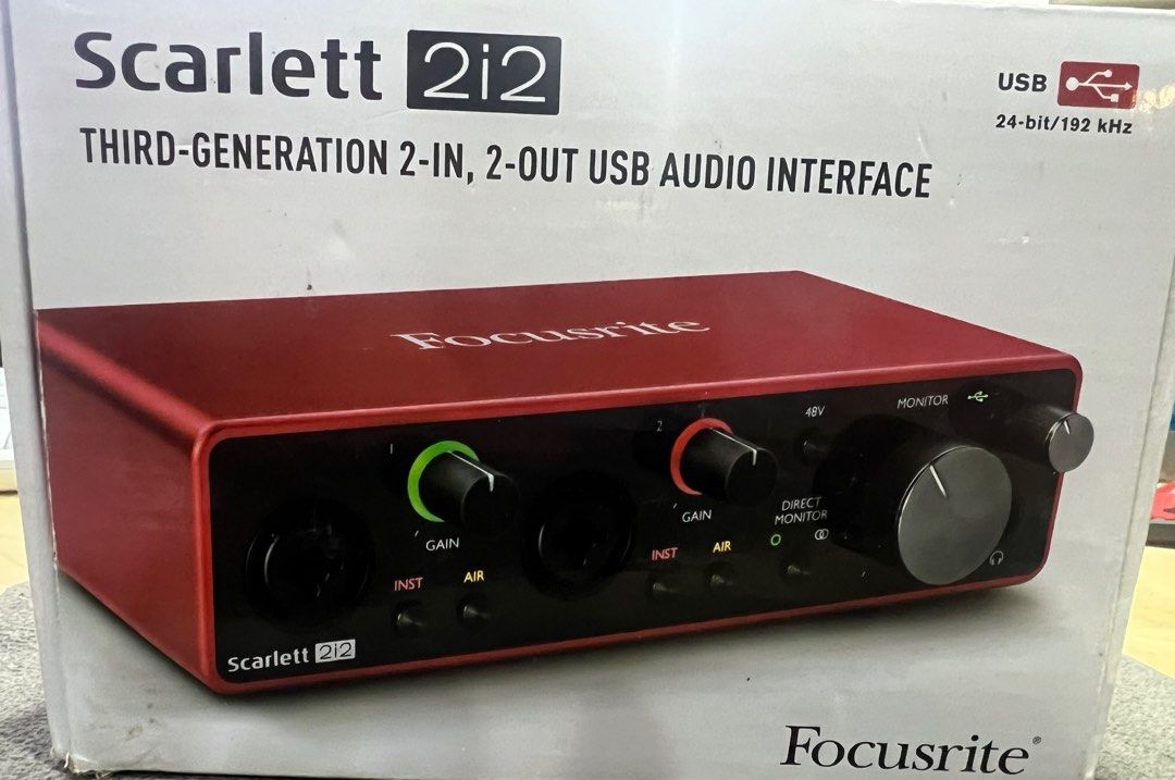 Focusrite Scarlett 212 3rd Gen, Audio, Other Audio Equipment on Carousell
