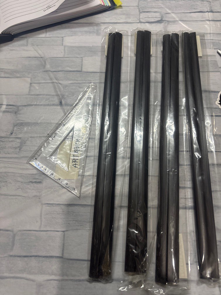 Folder slides plus triangular rulerp, Hobbies & Toys, Stationary ...