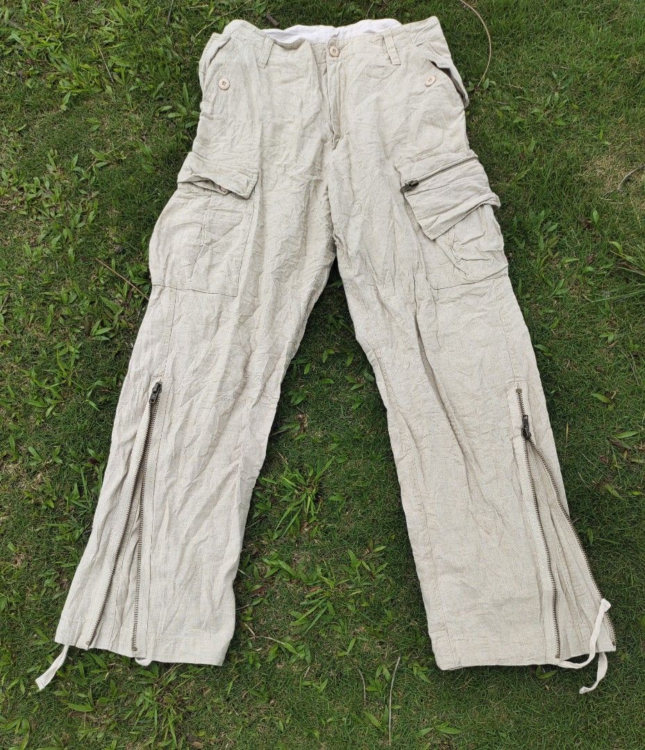 G.O.A Flare parachute cargo pants X LGB, Men's Fashion, Bottoms ...