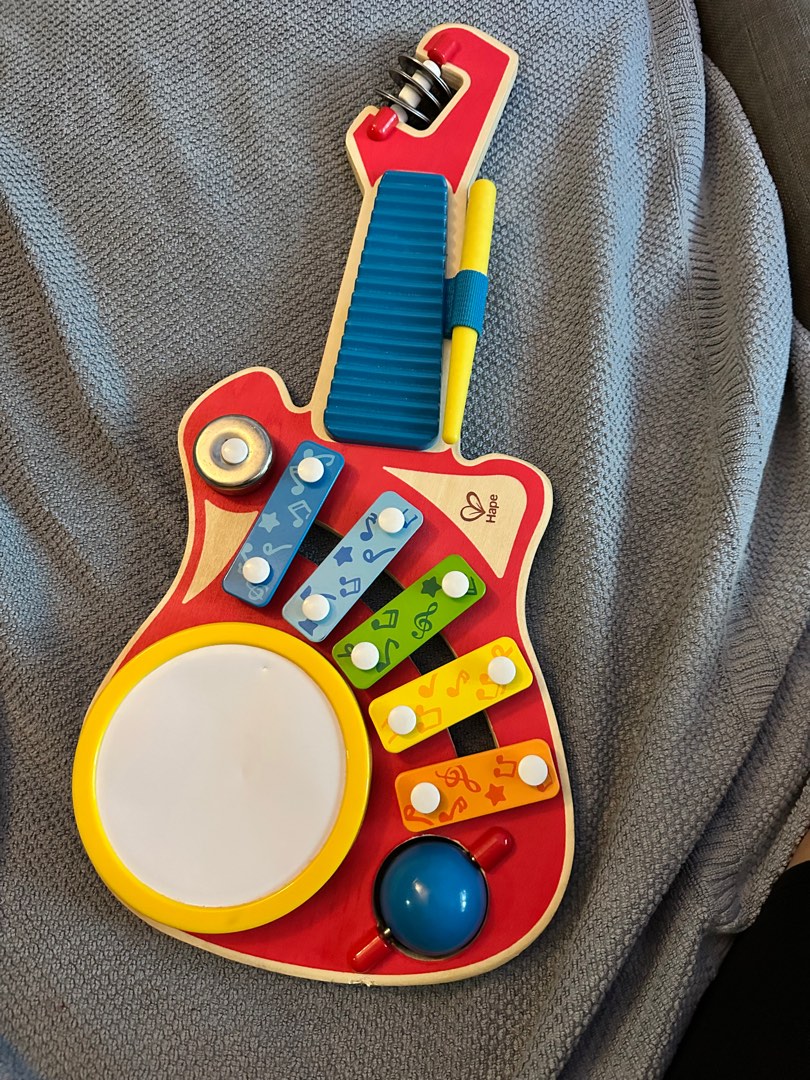 Hape musical guitar xylophone drum, Babies & Kids, Infant Playtime on ...
