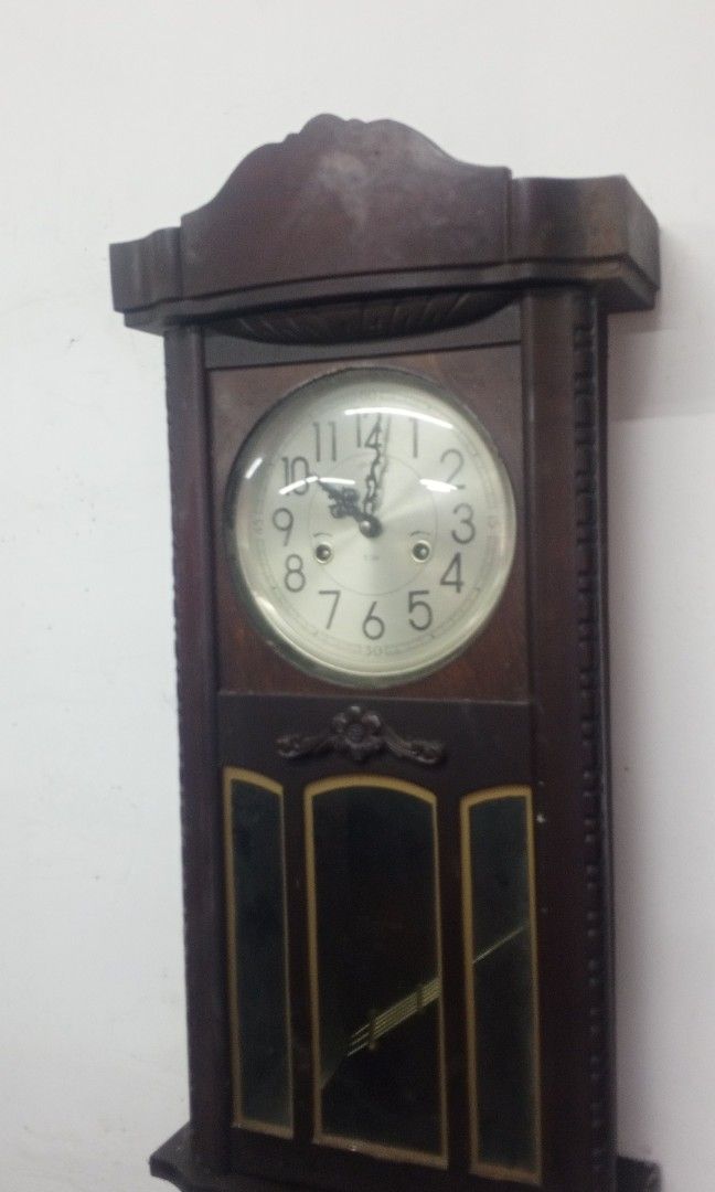 JAM DINDING ANTIK BESAR, Hobbies & Toys, Collectibles & Memorabilia ...