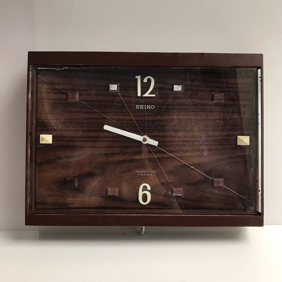 Jam Dinding Vintage 1980s SEIKO Wall Clock TTX-618 Transistor Clock ...