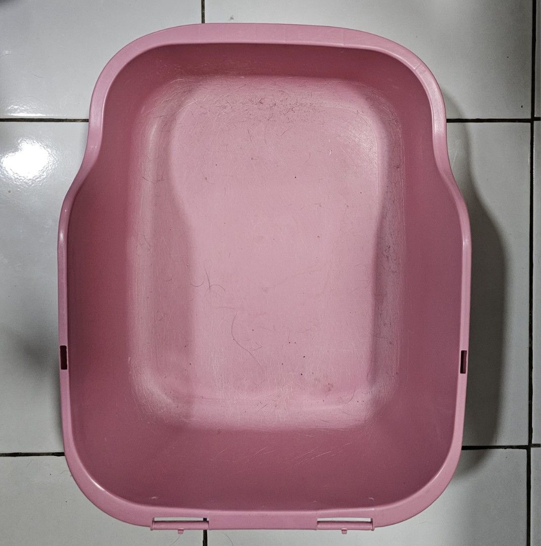 Jumbo Pink Litter Box, Pet Supplies, Homes & Other Pet Accessories on ...