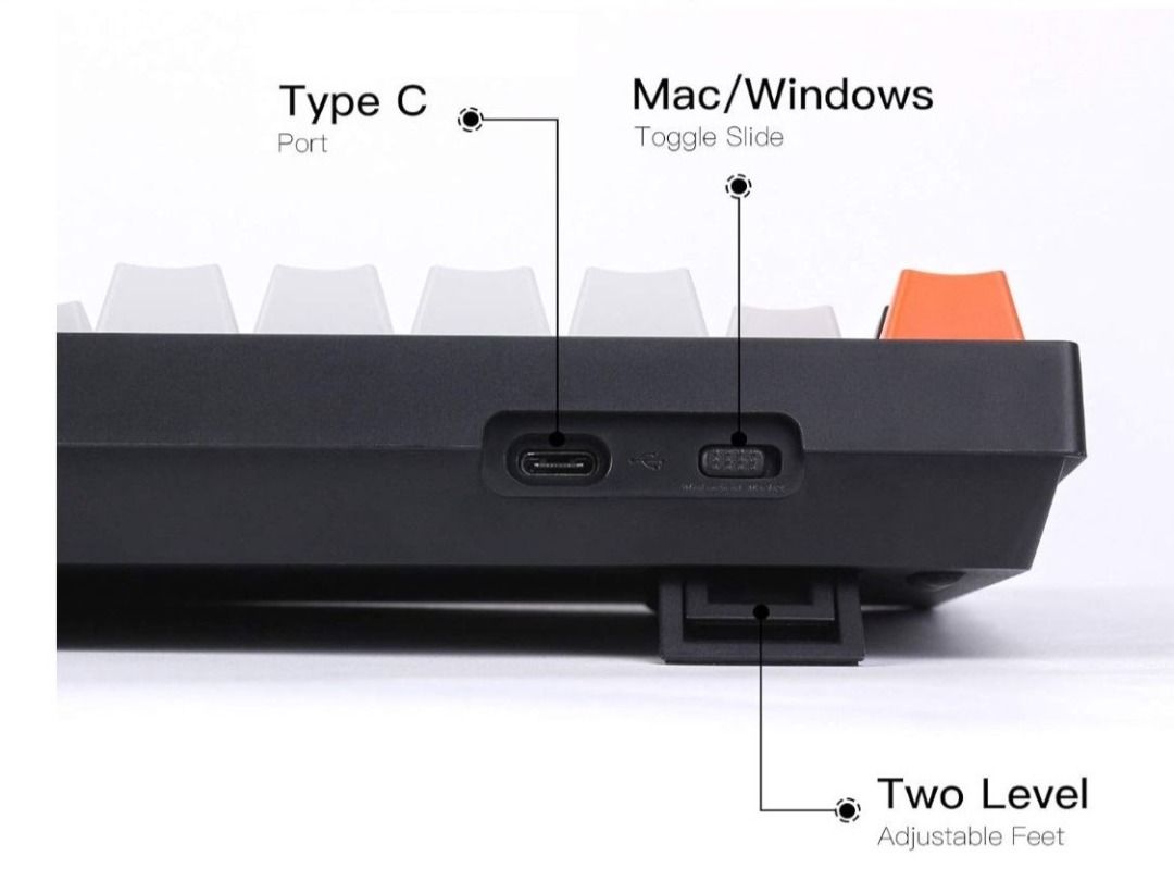 Keychron C2 Pro QMK Mechanical Keyboard (Full Size Layout, Wired, RGB ...