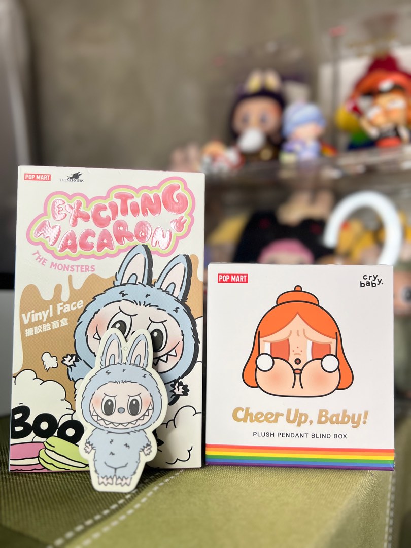 Labubu v1 SEA SALT COCONUT + Cheer up Baby!, Hobbies & Toys, Toys ...