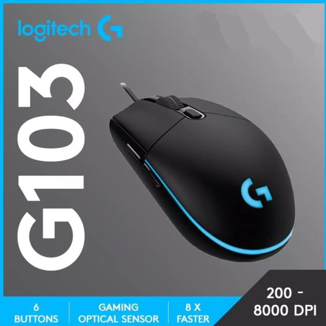 Logitech G103 Prodigy Gaming Mouse (Wired), Computers & Tech, Parts ...