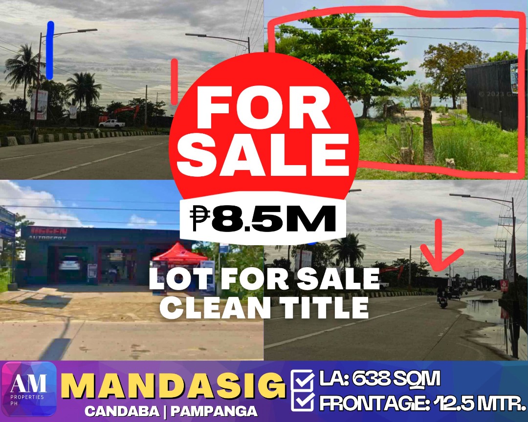 Mandasig Candaba, Pampanga Lot for Sale 638 sqm, clean title, Property ...