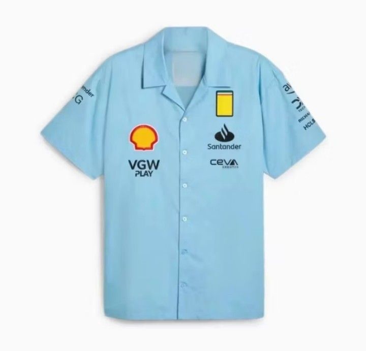 Miami GP Blue Shirt F1 Uniform Carlos Sainz Shirt Formula One racing ...