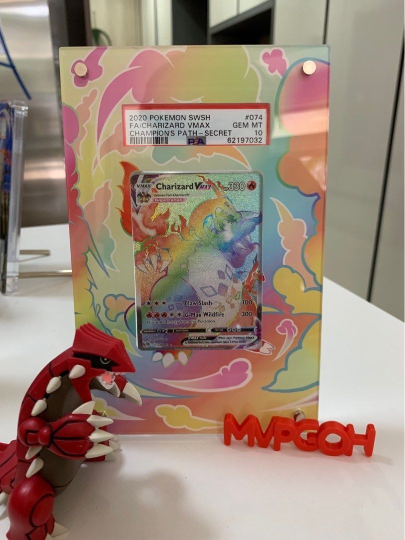 no nego-2020 Pokemon Sword & Shield Champion's Path Secret #074 Full Art Charizard VMAX - PSA ...