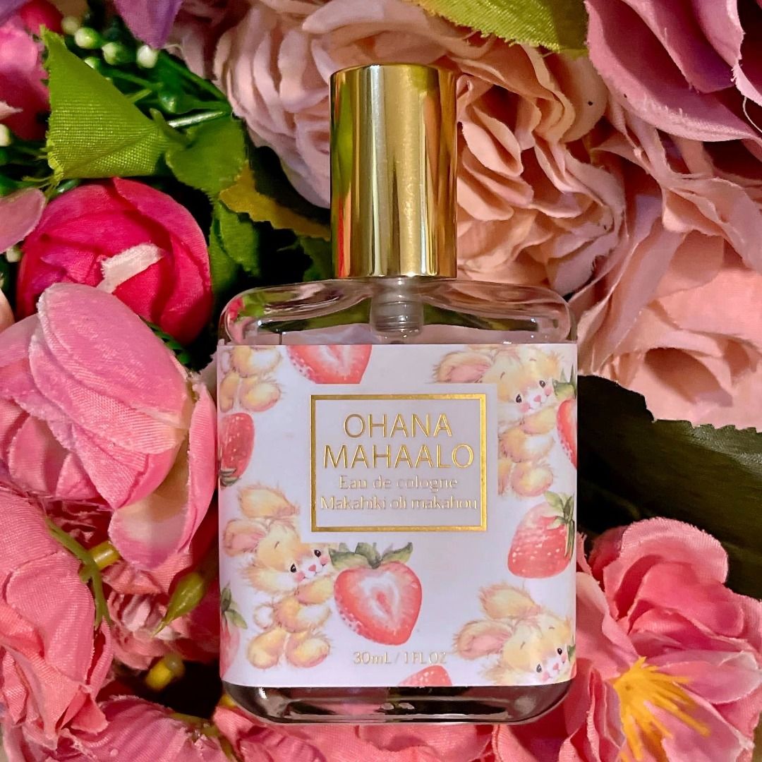 OHANA MAHAALO Strawberry Flian Makahiki Oli Eau de Cologne Makahou Made ...