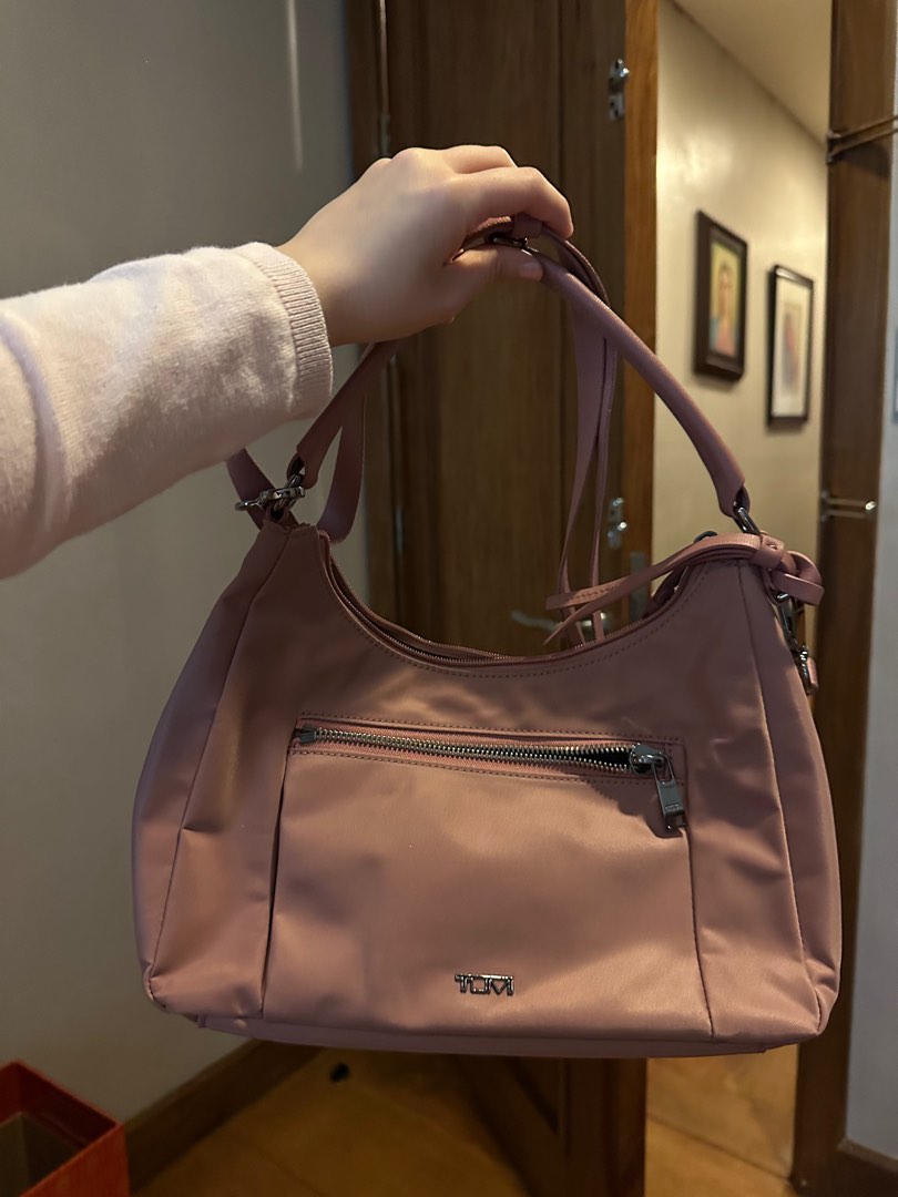 OLD ROSE TUMI CROSS BODY BAG, Women's Fashion, Bags & Wallets, Cross-body Bags on Carousell