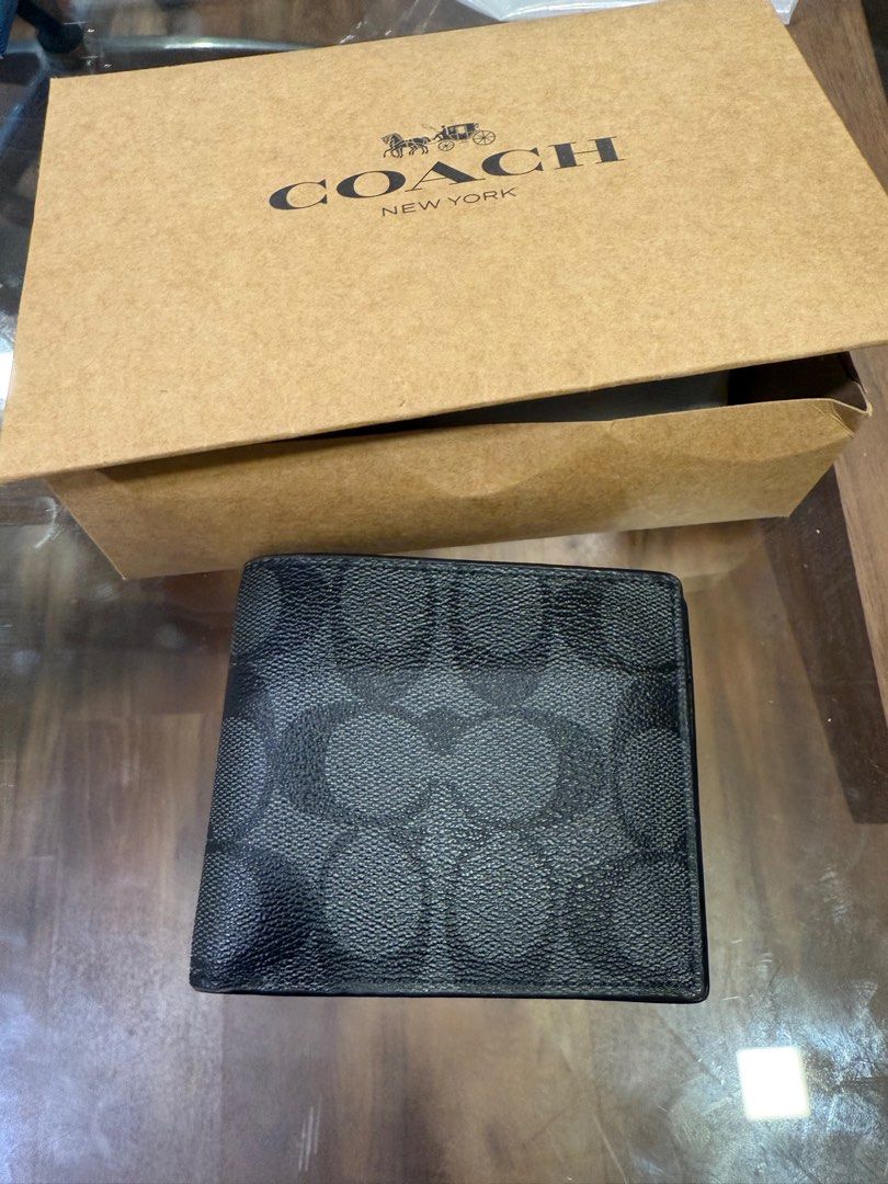 Original Coach Men Wallet, Luxury, Bags & Wallets on Carousell