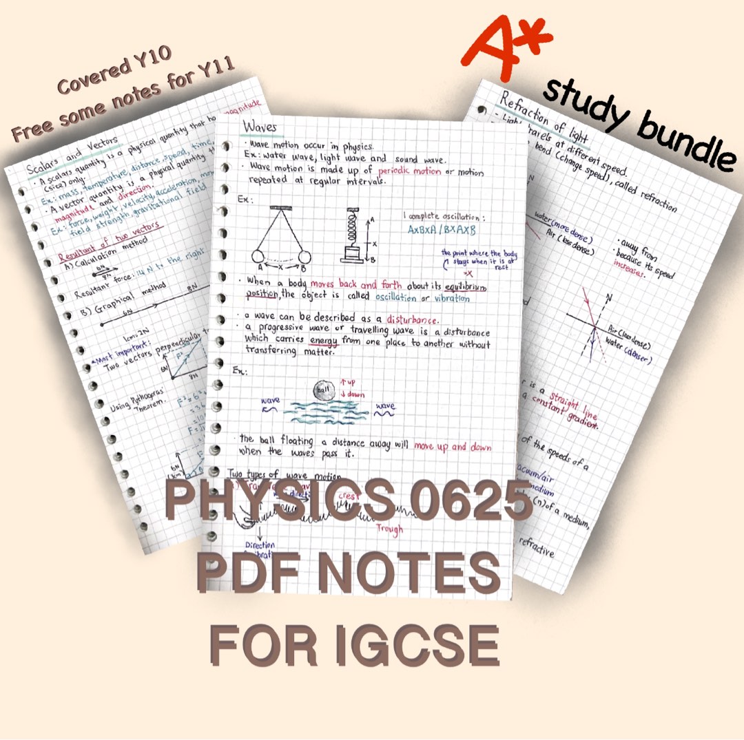 Physics 0625 IGCSE PDF NOTES, Hobbies & Toys, Books & Magazines ...