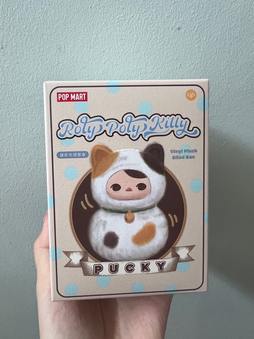 POP MART PUCKY Roly-Poly Kitty Series-Vinyl Plush Blind Box Action Toys ...