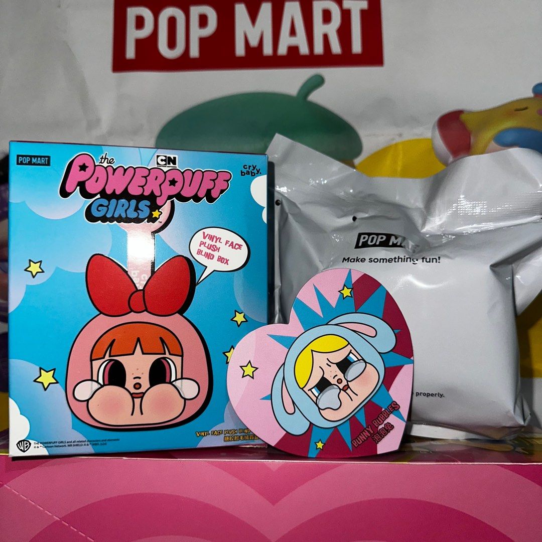 Powerpuff Girls Ppg x Crybaby Face Vinyl Plush Pendant Gantungan Tas ...