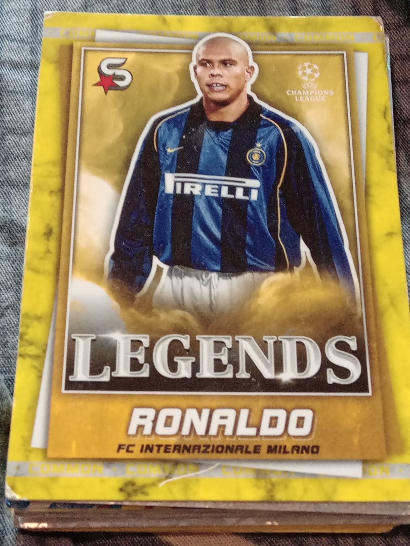 Ronaldo Nazario foot ball playing card, Hobbies & Toys, Collectibles ...