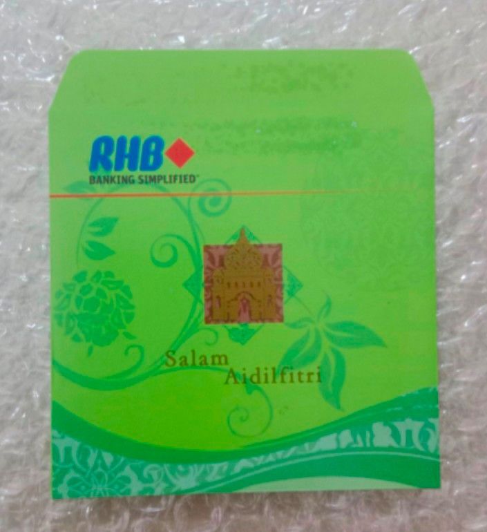 SAMPUL DUIT RAYA. RHB Bank (1 pc - small)., Hobbies & Toys ...