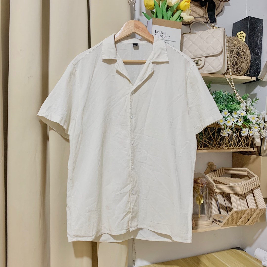 SHEIN Button Down Collared Polo Shirt, Men's Fashion, Tops & Sets ...