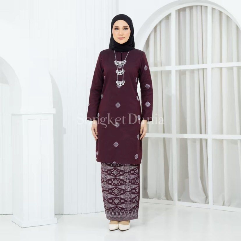 (Size S) Kurung Songket Layla by Songket Dunia for Tunang, Nikah ...