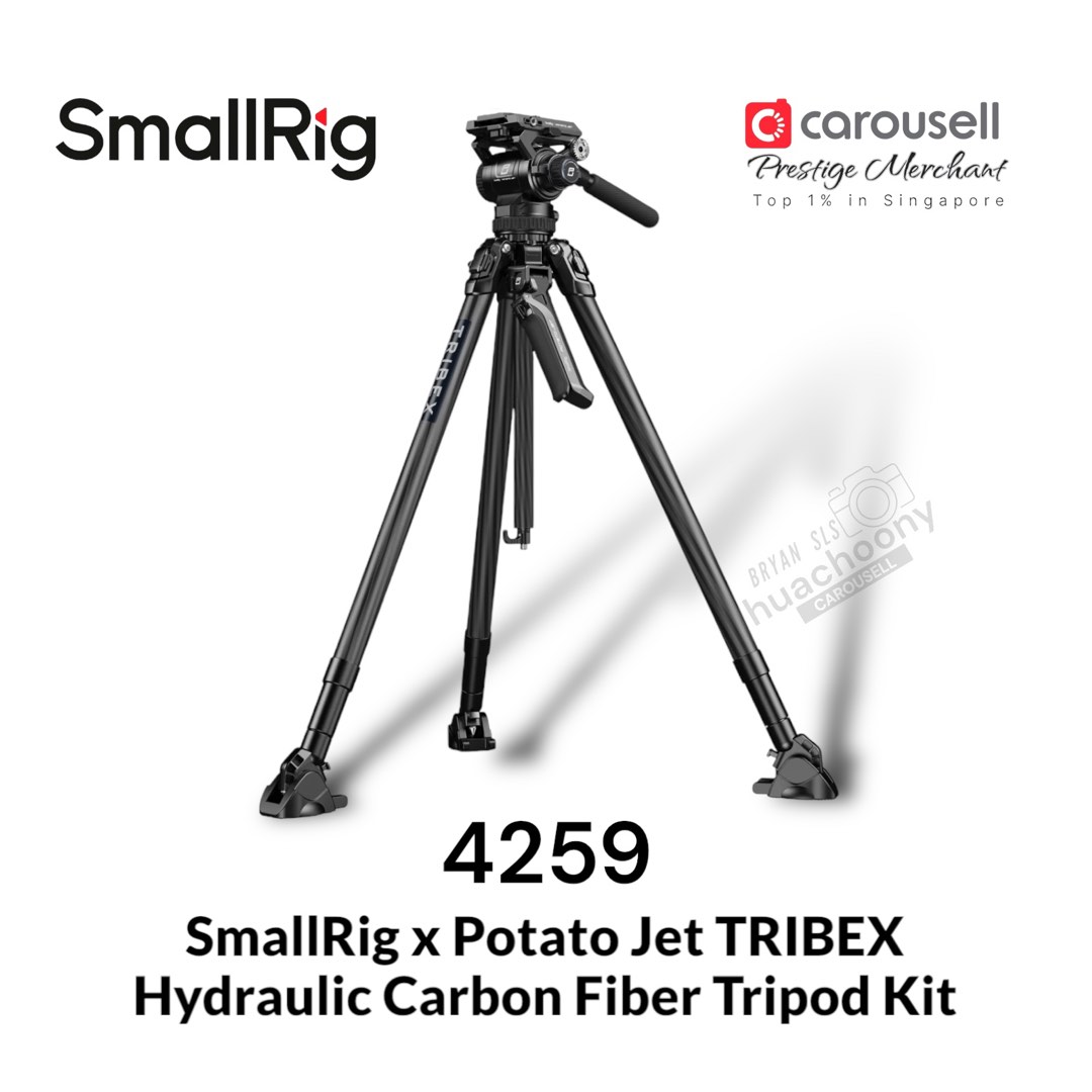 SmallRig x Potato Jet TRIBEX Hydraulic Carbon Fiber Tripod Kit 4259 ...