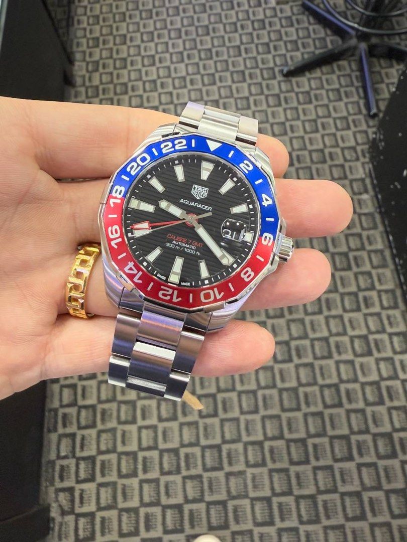 TAG HEUER AQUARACER GMT PEPSI SWISS MADE AUTOMATIC WAY201F, Luxury ...