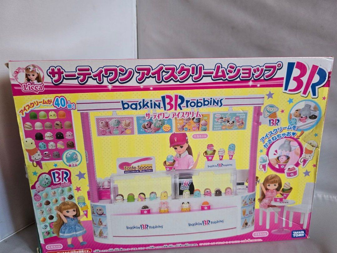 Takara Tomy Licca chan baskin Robbin ice cream shop, Hobbies & Toys ...