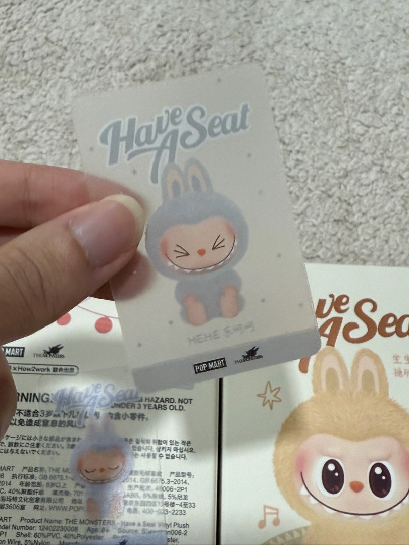 The Monsters Labubu Hehe V2 Have a Seat Brand New Sealed, Hobbies ...