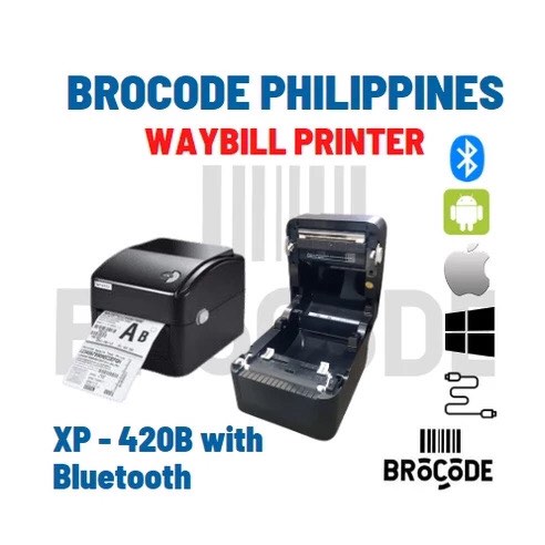 THERMAL WAYBILL PRINTER XP-420B WITH BLUETOOTH BLACK UNIT A6 WAYBILL ...