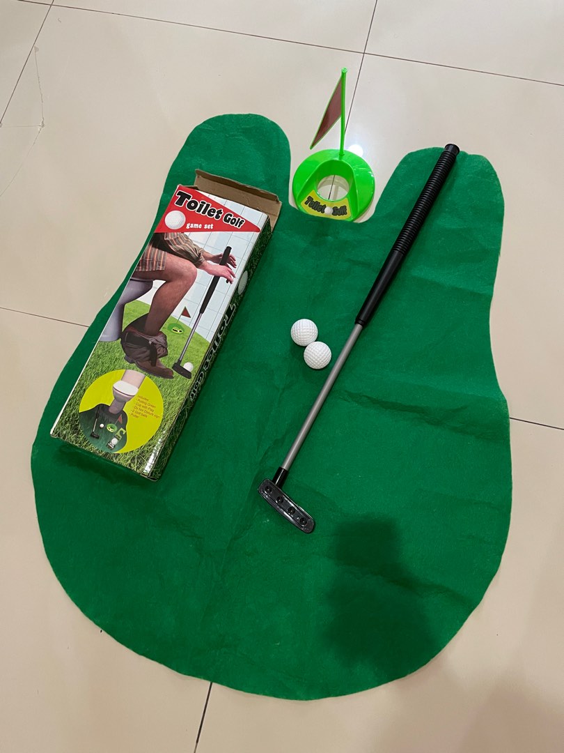 toilet golf game set, Sports Equipment, Sports & Games, Golf on Carousell