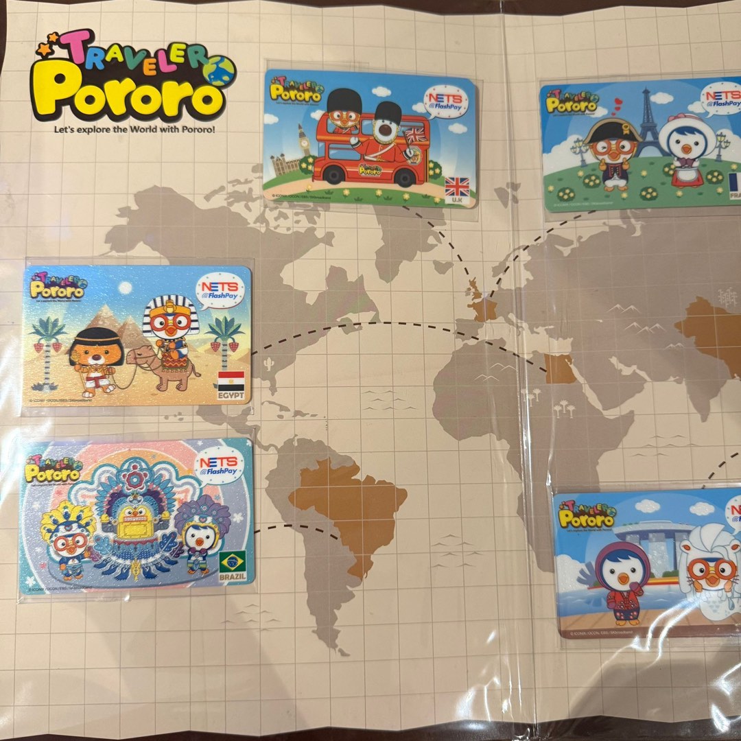 Traveler Pororo Nets Flashpay card - full set, Hobbies & Toys, Toys ...
