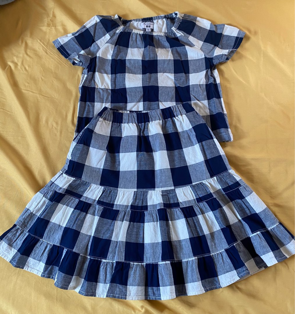 Uniqlo Gingham JW Anderson, Babies & Kids, Babies & Kids Fashion on ...