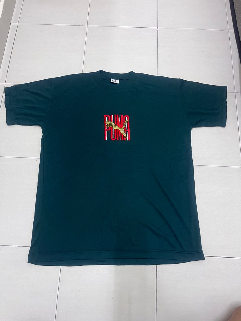 vintage 90s PUMA BOOTLEG EMBROIDERED, Men's Fashion, Tops & Sets ...