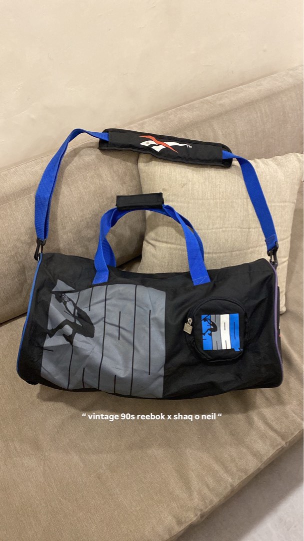 Vintage reebok x shaq o neil duffle bag, Fesyen Pria, Tas & Dompet ...