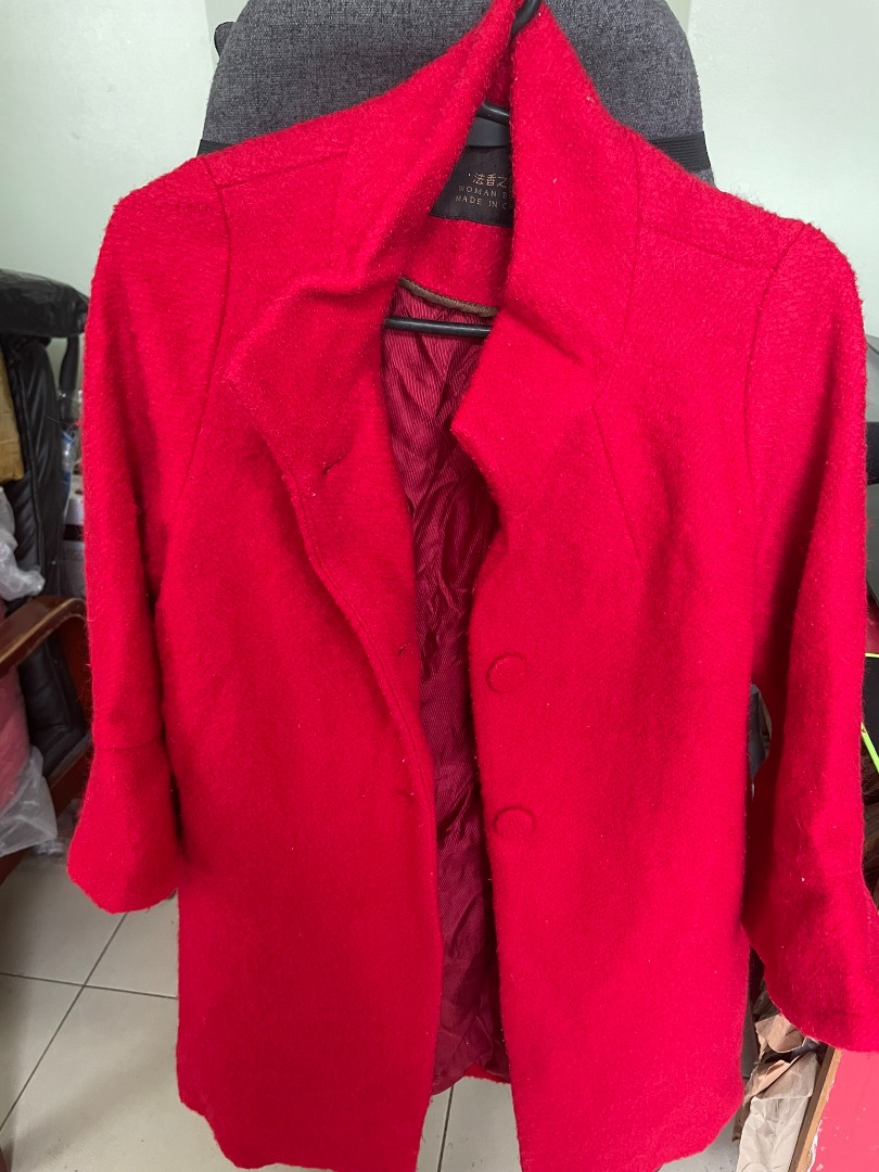 Wool Coat Women with one inner pocket, Women's Fashion, Coats, Jackets ...