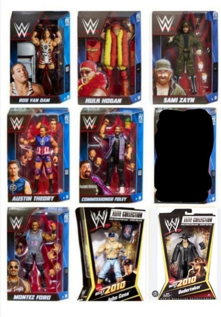 WWE Elite Trish Stratus Roman Reigns MVP Rey Mysterio Dominik Bobby ...