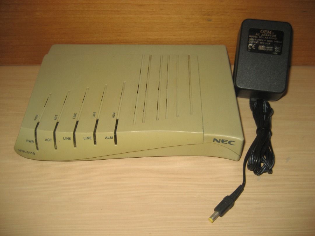 🌟🌟🌟 NEC NTA-3110 ADSL Modem Router 連【原裝】AC15V 1A 火牛 💥 適合還機｜HKT PCCW｜電訊盈 ...