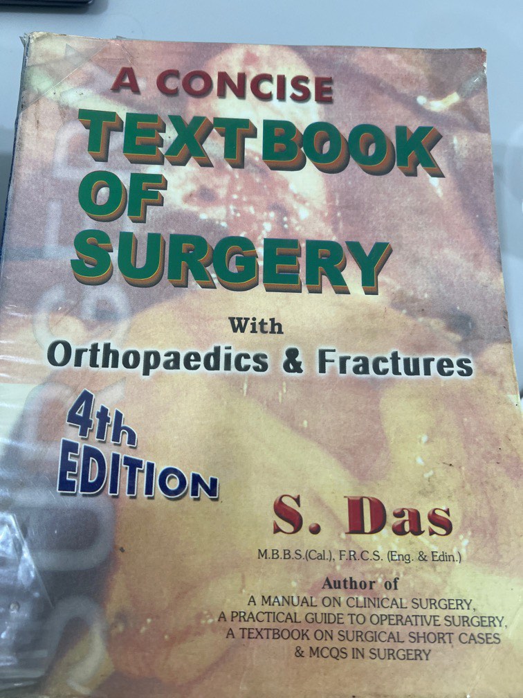 A concise Textbook Of Surgery 4e S.Das, Hobbies & Toys, Books ...