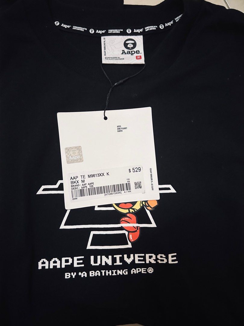 Aape x PacMan 100% Original, Men's Fashion, Activewear on Carousell