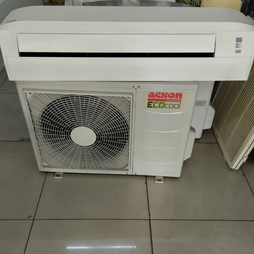 Acson EcoCool 2Hp Used Aircond Likenew R410A, TV & Home Appliances, Air ...
